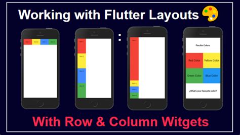 🛠️trabajando Con Flutter Layouts Row And Column By David Bernal