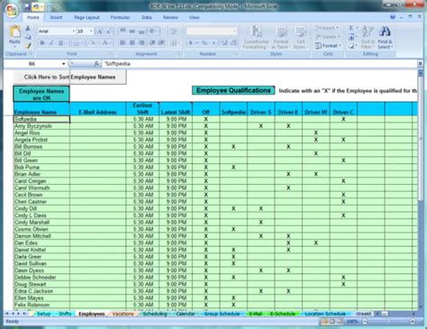 Driver Schedule Spreadsheet Spreadsheet Downloa Driver Schedule Spreadsheet