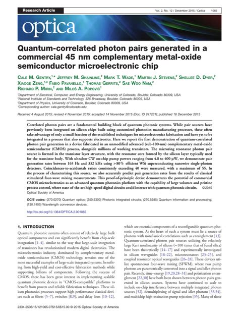 Quantum Correlated Photon Pairs Generated In A Commercial 45 Nm