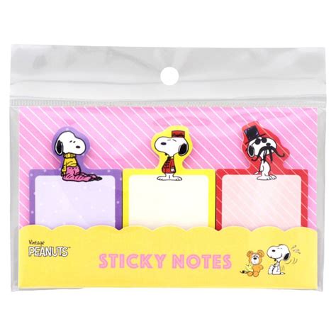 【楽天市場】スヌーピー 付箋 ダイカット付箋 Peanuts Play With Colors4 ピンク ピーナッツ サンスター文具 ふせん