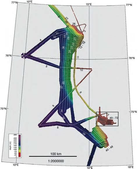 4 1 Location Map Of Sbp Chirp Lines Download Scientific Diagram