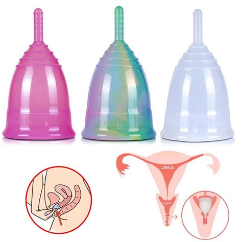 Multicolor Soft Menstrual Cup Silicone Feminine Hygiene Period Cup