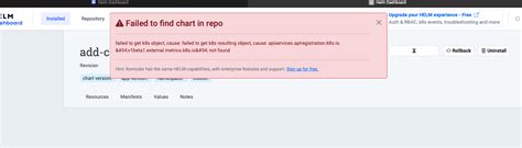 Getting Failed To Get K8s Object Cause Failed To Get K8s Resulting