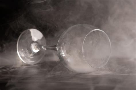 Premium Photo Crystal Glass Beautiful Crystal Glass With Smoke On
