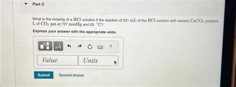 What Is The Molarity Of A Hcl Solution If The