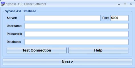 Sybase Ase Editor Software