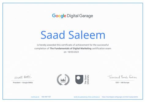 Saad Saleem On Linkedin Im Happy To Share That Ive Obtained A New Certification The