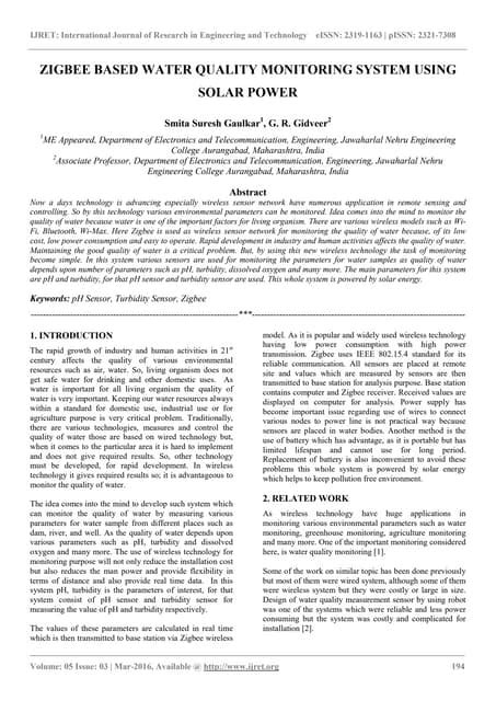Iot Based Water Quality Monitoring System Pptx