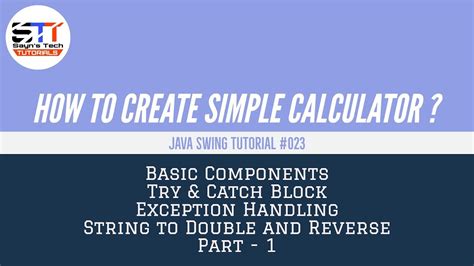 How To Create Simple Calculator Part 1 Java Swing Tutorial 023 Youtube