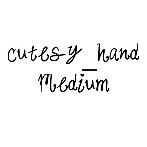 Cutesy Hand Medium Creazilla