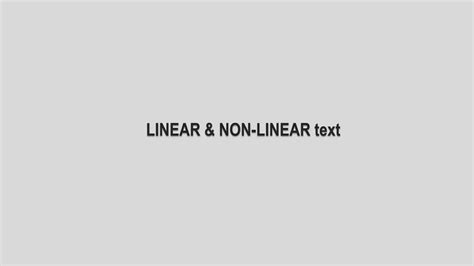 linear and non linear texts english 9 pptx technology and computing