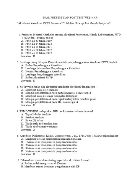 Pretest Dan Posttest Web Akre Pdf