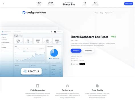 Shards Dashboard React By Designrevision A React Template Built At Lightspeed