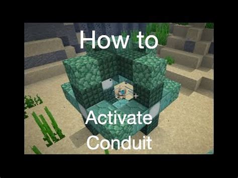 How To Activate A Conduit In Minecraft YouTube
