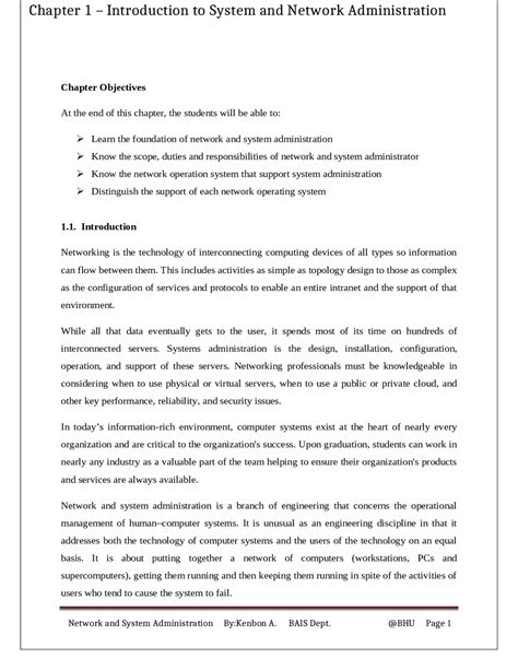 System And Network Administration Cheat Sheet Computer Science Docsity
