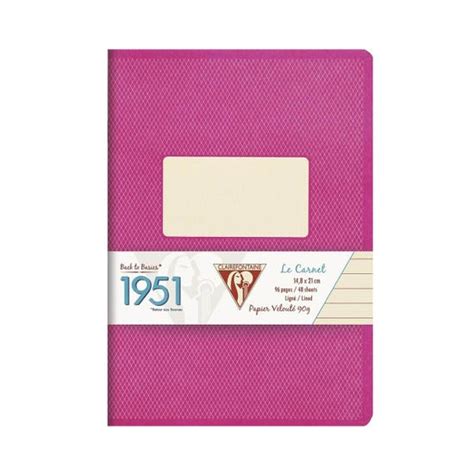 Clairefontaine 1951 Clothbound Notebook A5 Raspberry