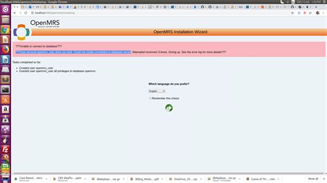 Unable To Connect To OpenMrs Database Ask OpenMRS OpenMRS Talk