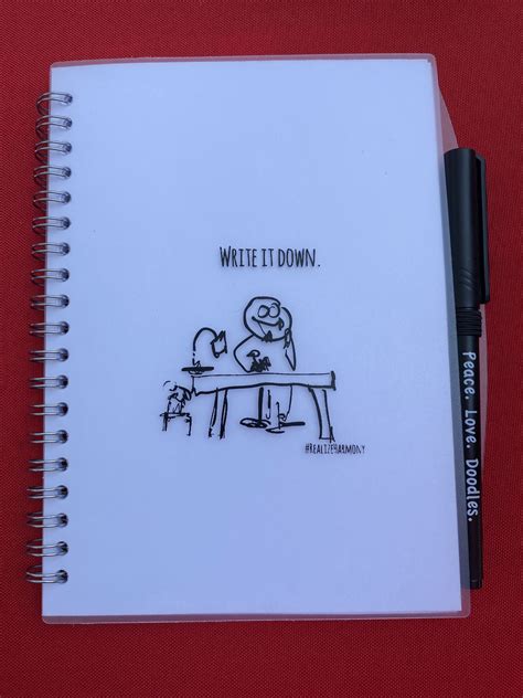 Doodle Notebook And Pen Realize Harmony