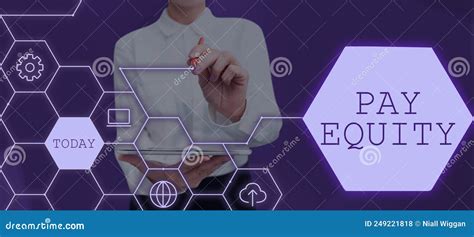 Lady In Suit Standing Front Backdrop Holding Presentation Displaying