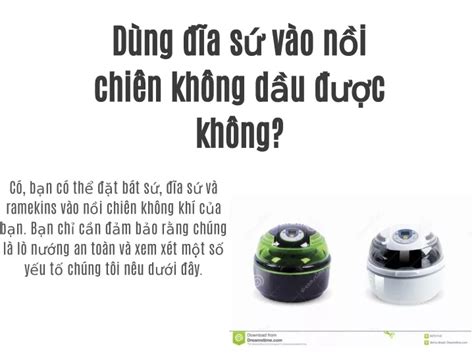 PPT Dùng đĩa sứ vào nồi chiên không dầu được không PowerPoint Presentation ID 11623144