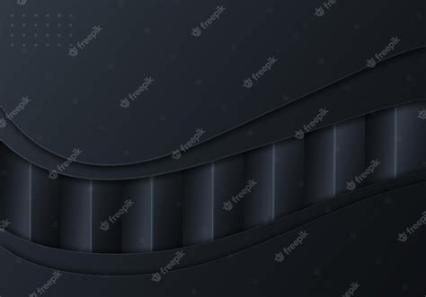 Premium Vector Abstract Black Overlap Layers Techno Background With Copy Space For Text