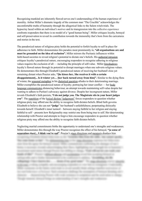 Common Mod Crucible Essay English Advanced Year 12 Hsc Thinkswap