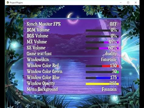 RPG Maker MV Plugin Menu Option Expansion YouTube