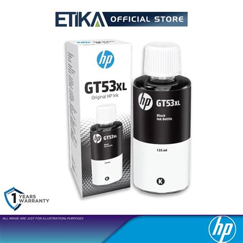 Hp Gt Xl Ml Black Original Ink Bottle Vv Aa Shopee Malaysia