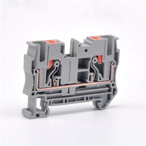 Push In Spring Type Contact Din Rail Terminal Blocks Pt 6 Contact