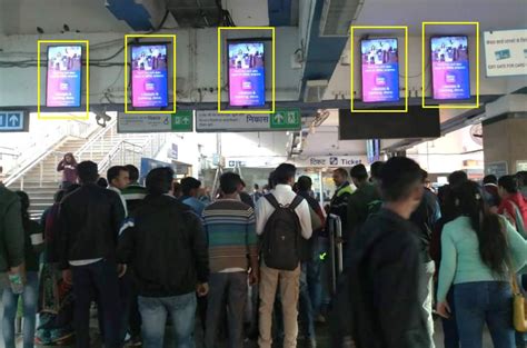 Metro Station Advertising At City Centre Noida Led Screen