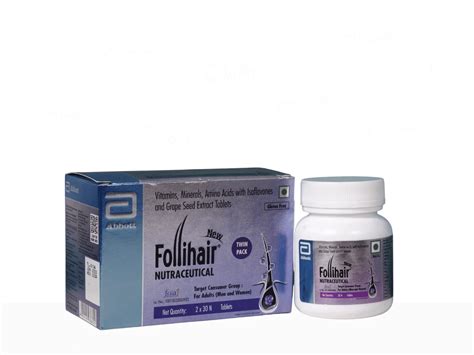 New Follihair Tablet Twin Pack For Hair Growth And Strength