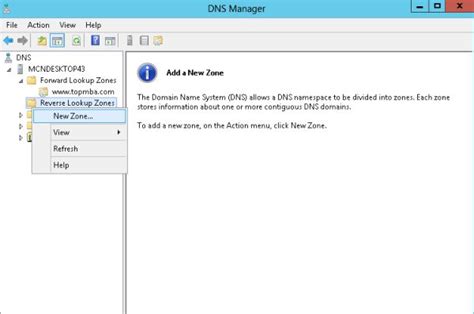 Using DNS Server To Add New Host And New Zones In Windows Server 2012