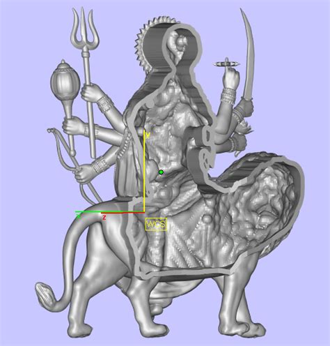 Stl File Durga Mata Pendant Stl 🇮🇳 ・3d Printer Model To Download・cults