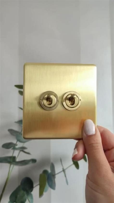 Toggle Light Switches Brushed Brass Bronze Brushed Chrome Toggle