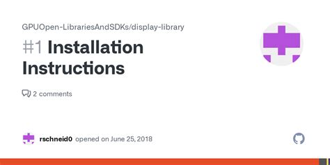 Installation Instructions · Issue 1 · Gpuopen Librariesandsdksdisplay Library · Github