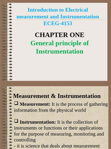 Chapter 1 Introduction To Instrumentation Pdf Observational Error