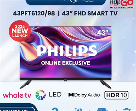 Philips Smart Fhd Led 43 Tv 43pft612098 Youtube Netflix Dolby