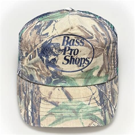 Vintage Bass Pro Shops Realtree Camo Trucker Hat Usa Made Snapback 90s