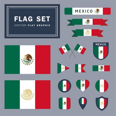 90 Mexico Flag Logo Stock Illustrations Royalty Free Vector Graphics