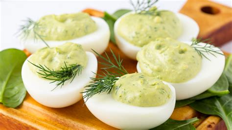 The Secret Ingredient For Adding Creaminess And Color To Deviled Eggs
