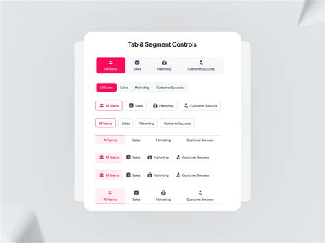 Unifiedui Tab And Segmented Control Component By Unifiedui On Dribbble