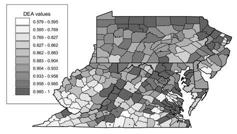 Technical Efficiency Results Derived From Data Envelopment Analysis