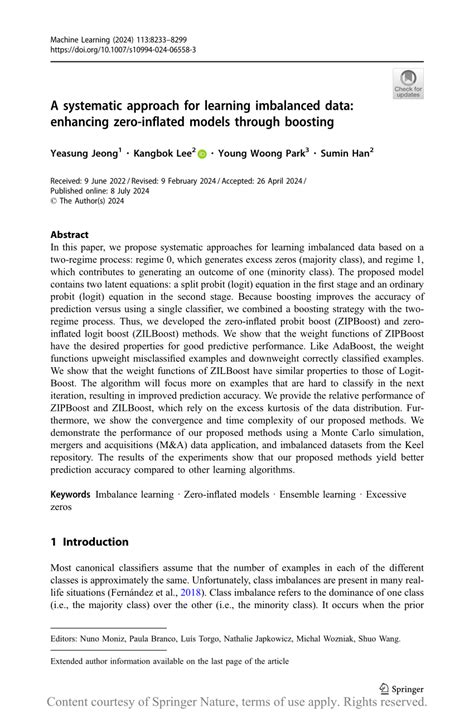 Pdf A Systematic Approach For Learning Imbalanced Data Enhancing