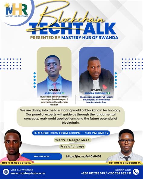 Blockchain Techtalk Web3 Innovation Masteryhubofrwanda Technology