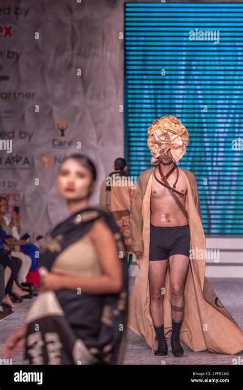 Dhaka Bangladesh 17th Mar 2023 A Model Walks The Runway At The