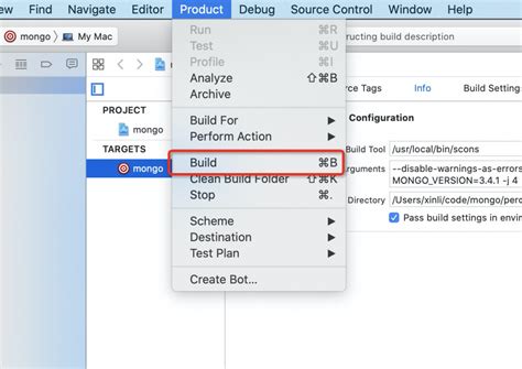 Mongodb编译及macos Xcode调试环境构建 Mongodb中文社区