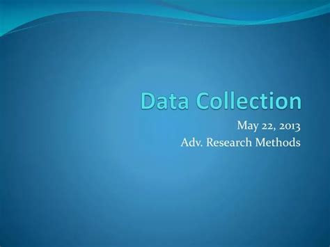 PPT Data Collection PowerPoint Presentation Free Download ID