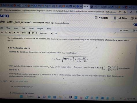 Solved The Code Cell Below Generates 20 Data Points From Two