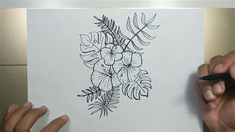 Easy Draw Hawaiian Flowers Best Flower Site