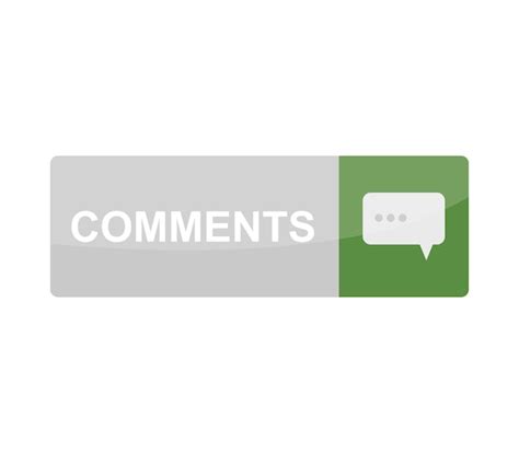 Premium Vector Comments Button